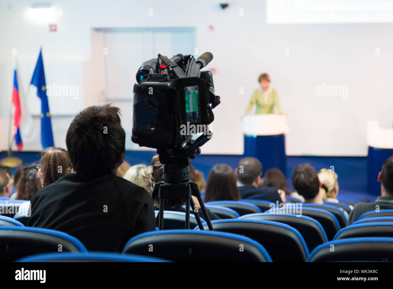 Audience at the conference hall Stock Photo - Alamy