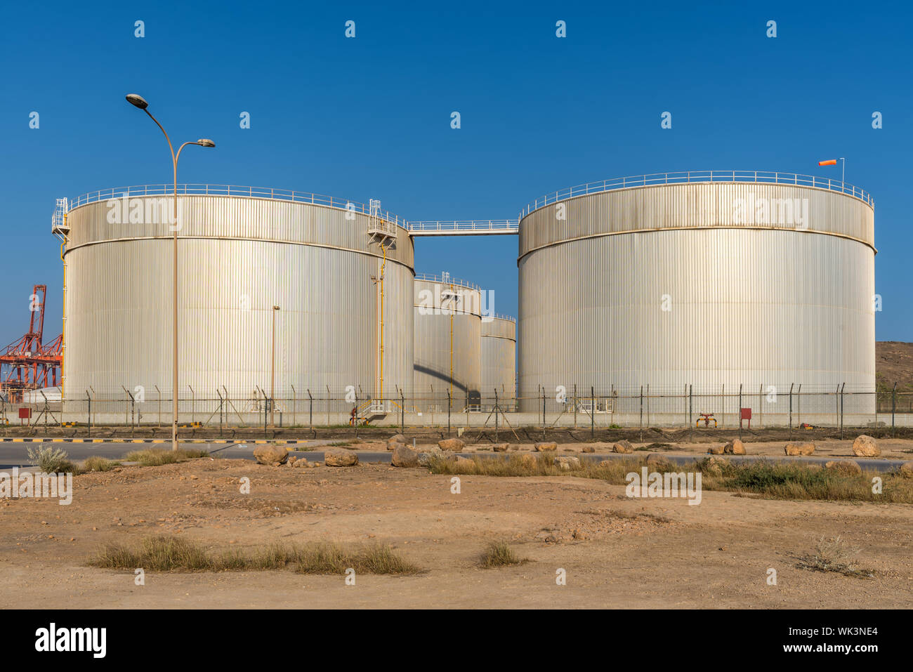 Salalah, Oman - November 12, 2017: Fuel Storage Tanks of the Salalah ...