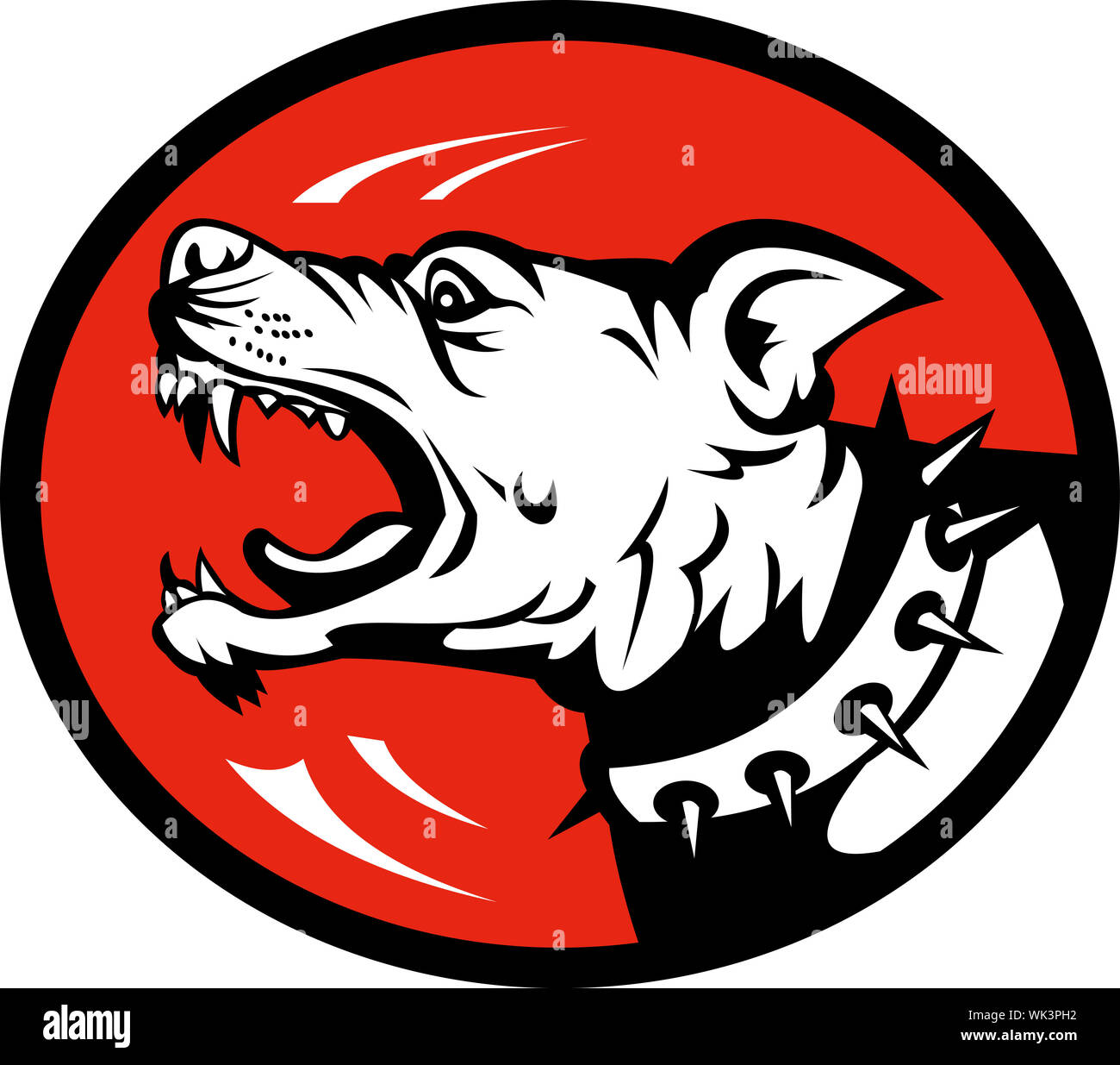 Angry dog barking side view hi-res stock photography and images - Alamy