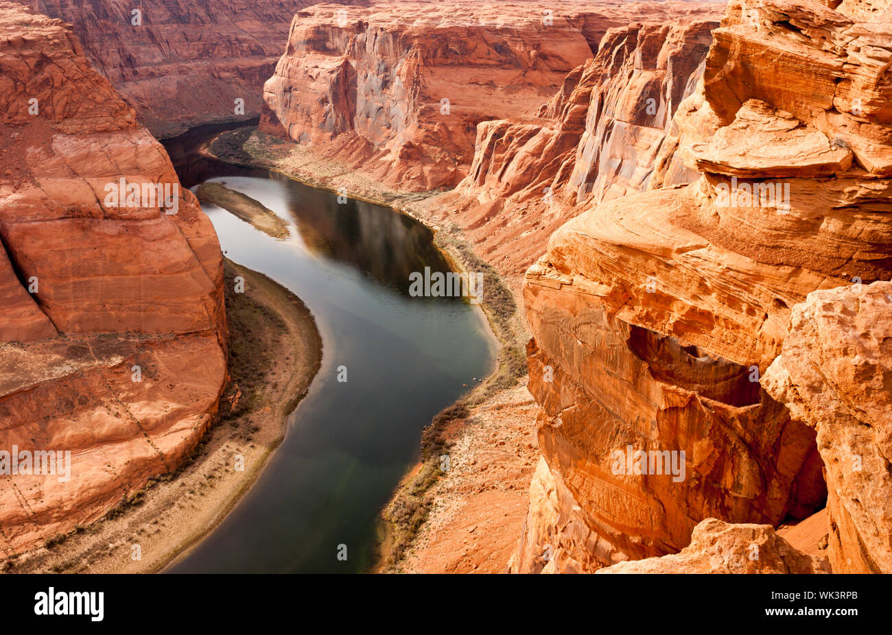 The Colorado River Meanders Cutting into What Becomes the Grand Canyon ...