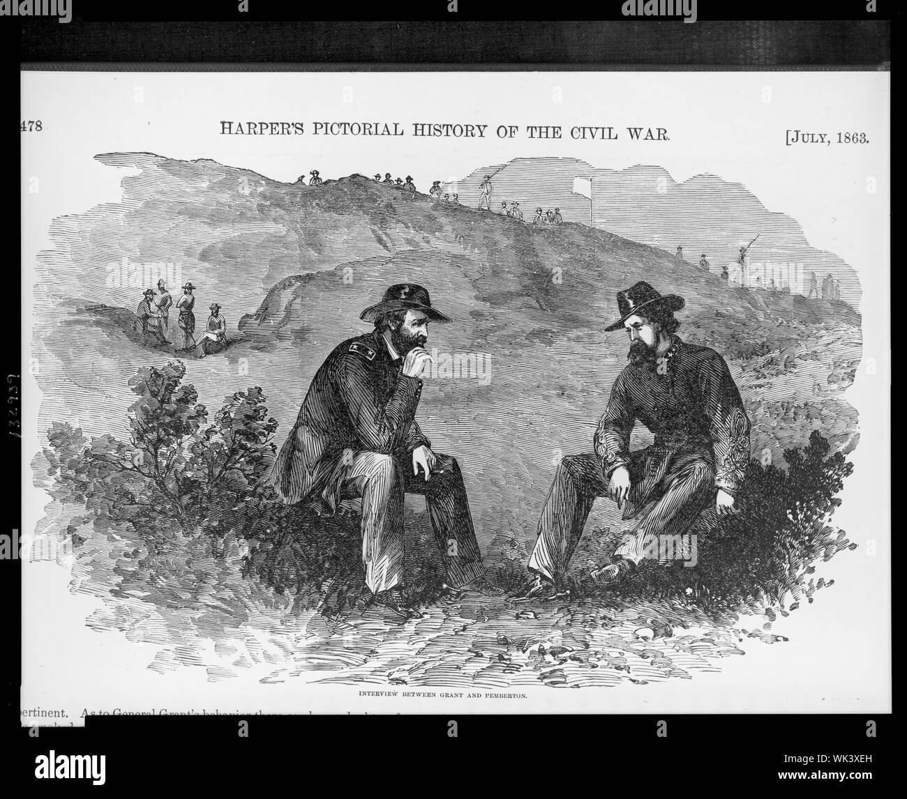 Interview between Grant and Pemberton Stock Photo - Alamy