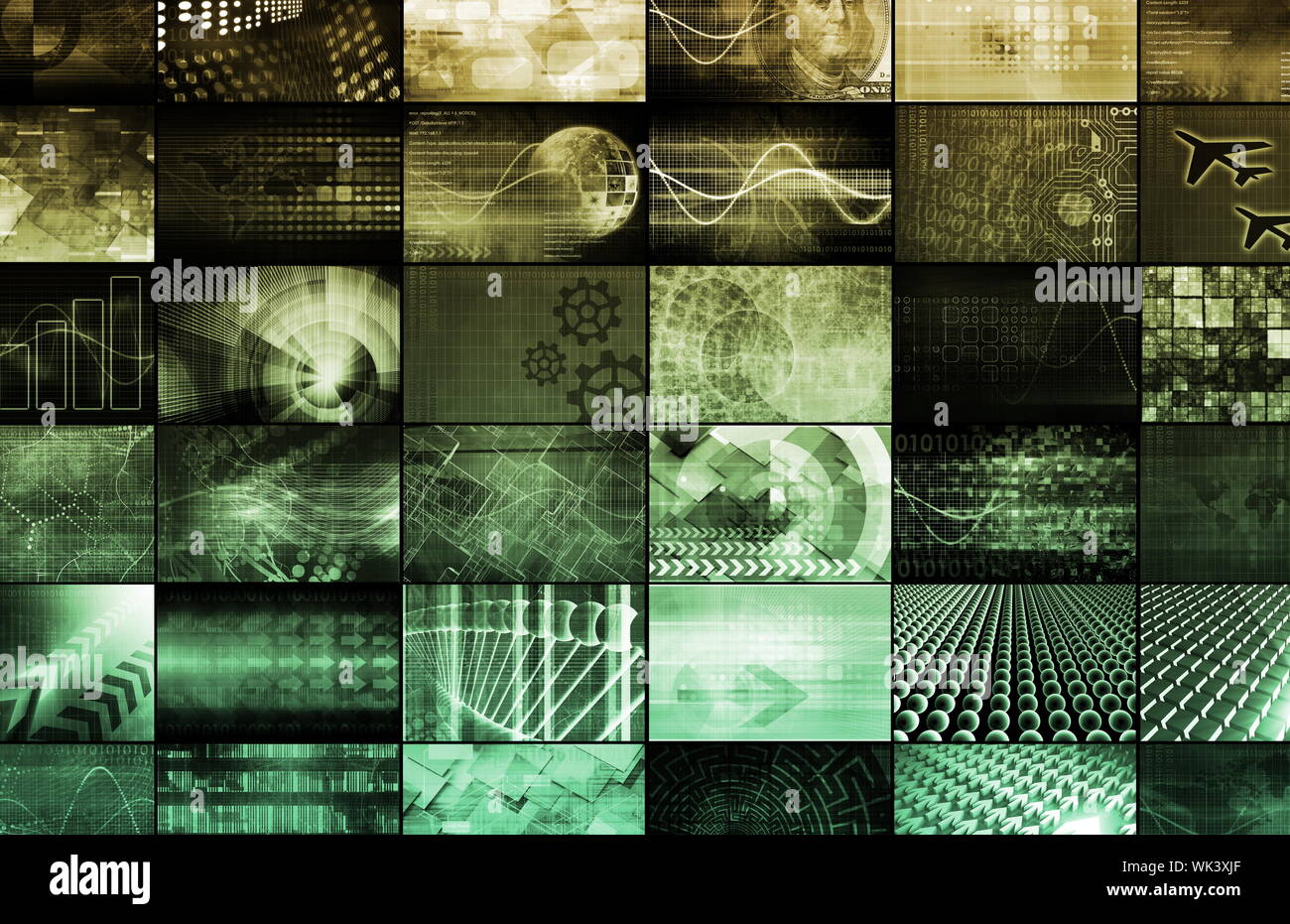 Emerging Technologies Around the World as Art Stock Photo - Alamy