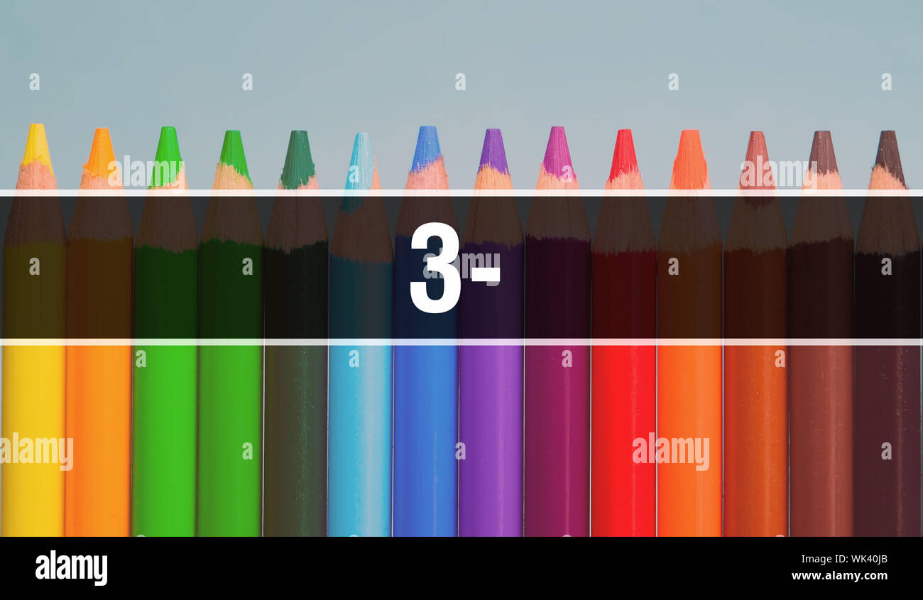 3- concept with education and back to school concept. Creative ...