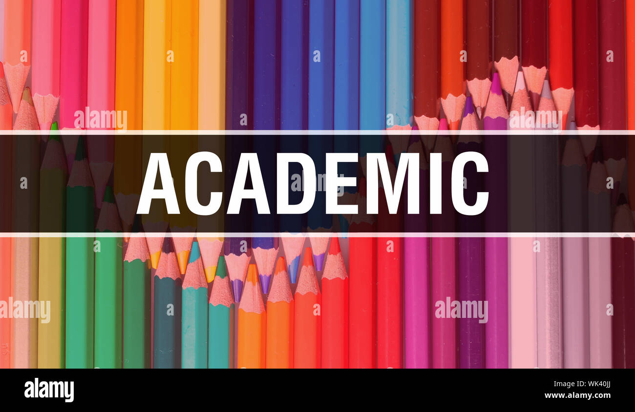 academic concept illustration on Back to School banner with Education ...