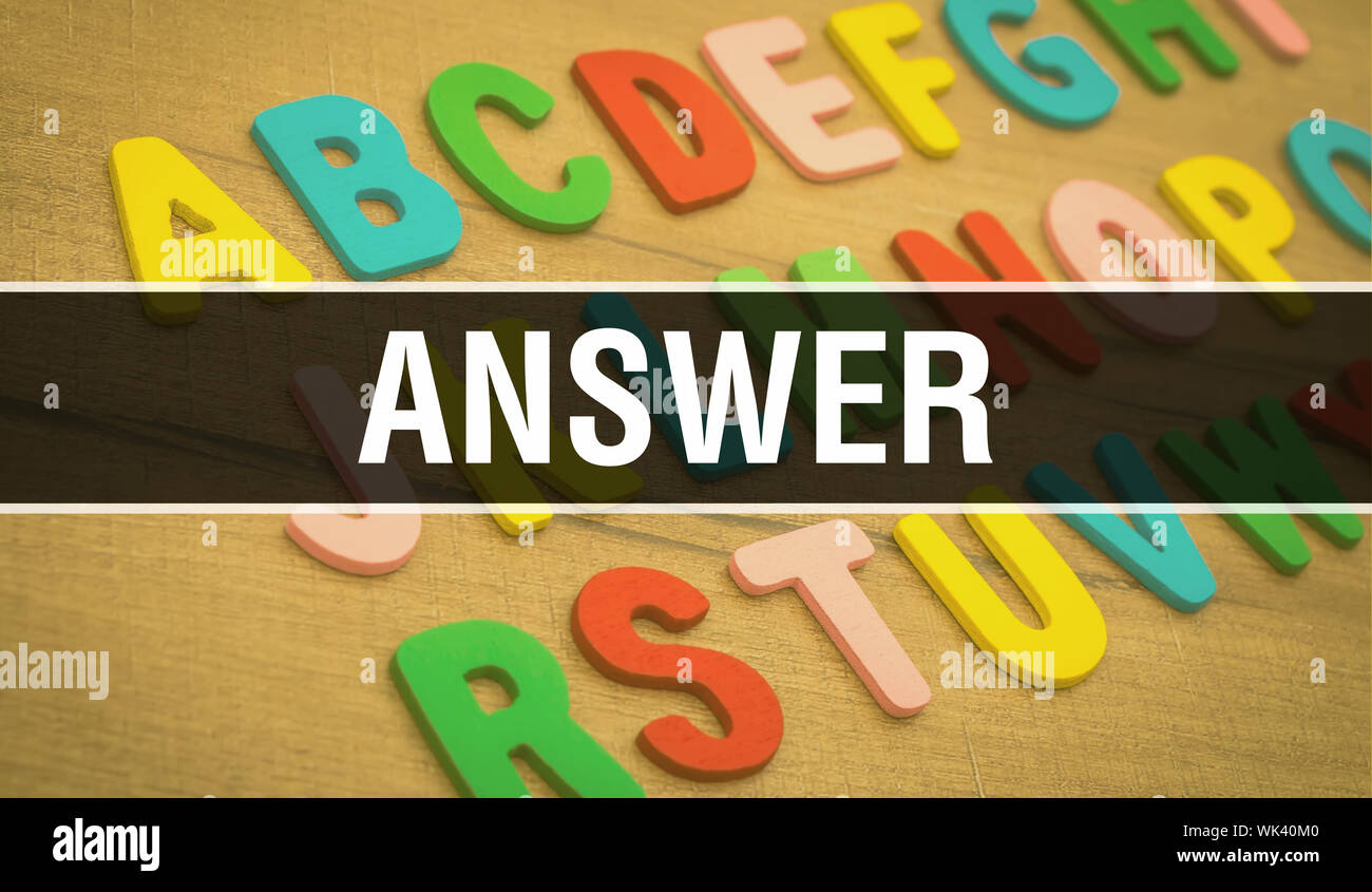 answer with Back to school Education concept background. Abstract ...