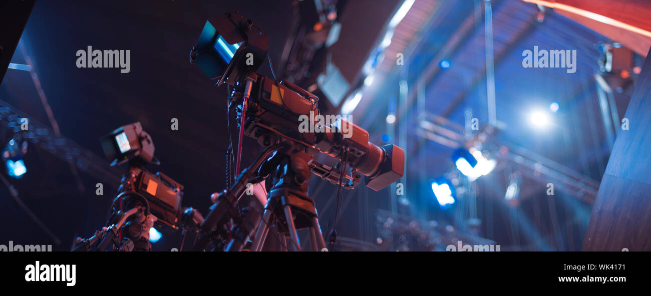 studio camera at the concert. television shooting Stock Photo - Alamy