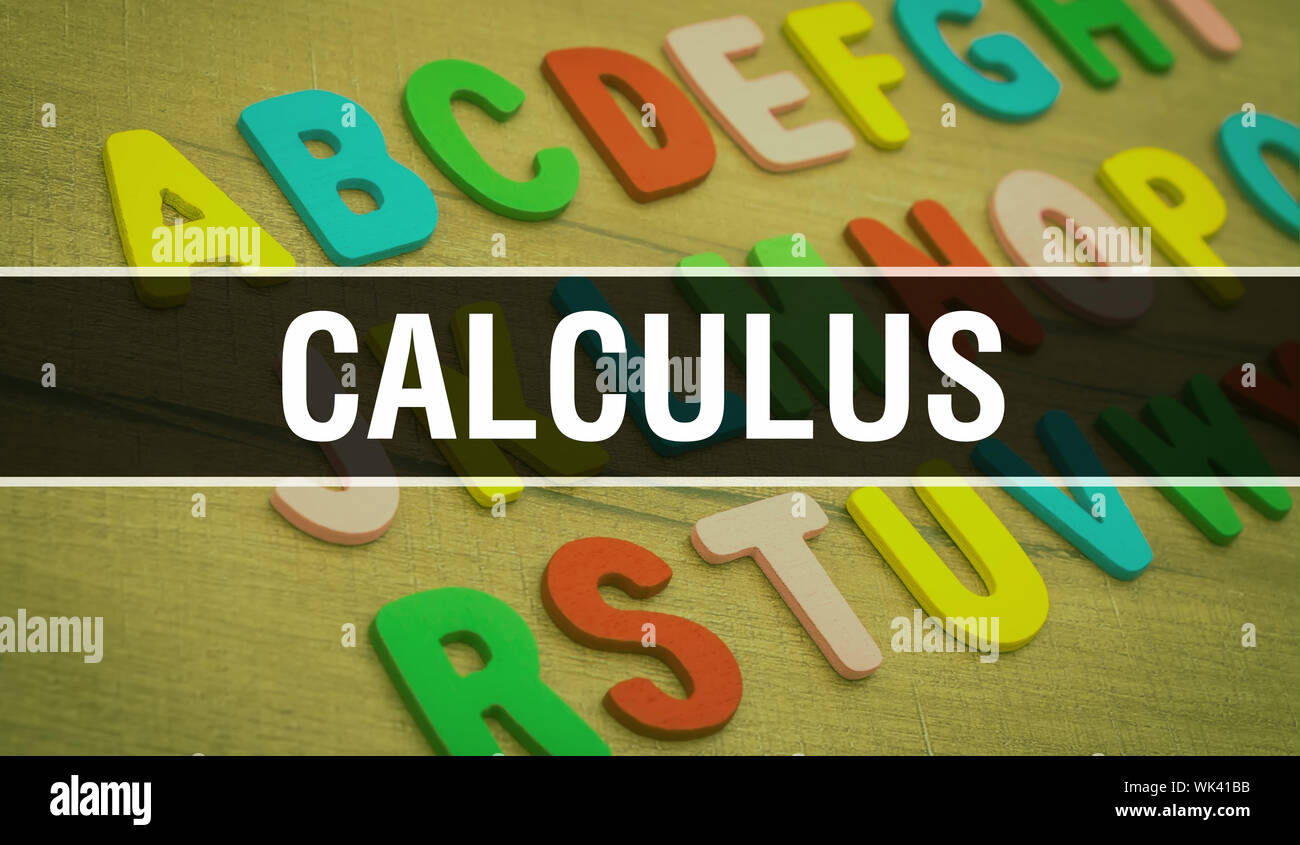 Calculus with Back to school Education concept background. Abstract ...