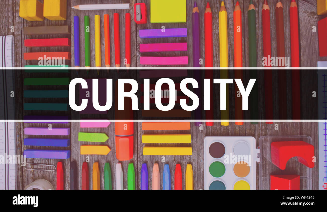 Curiosity text with Back to school wallpaper. Curiosity and School ...
