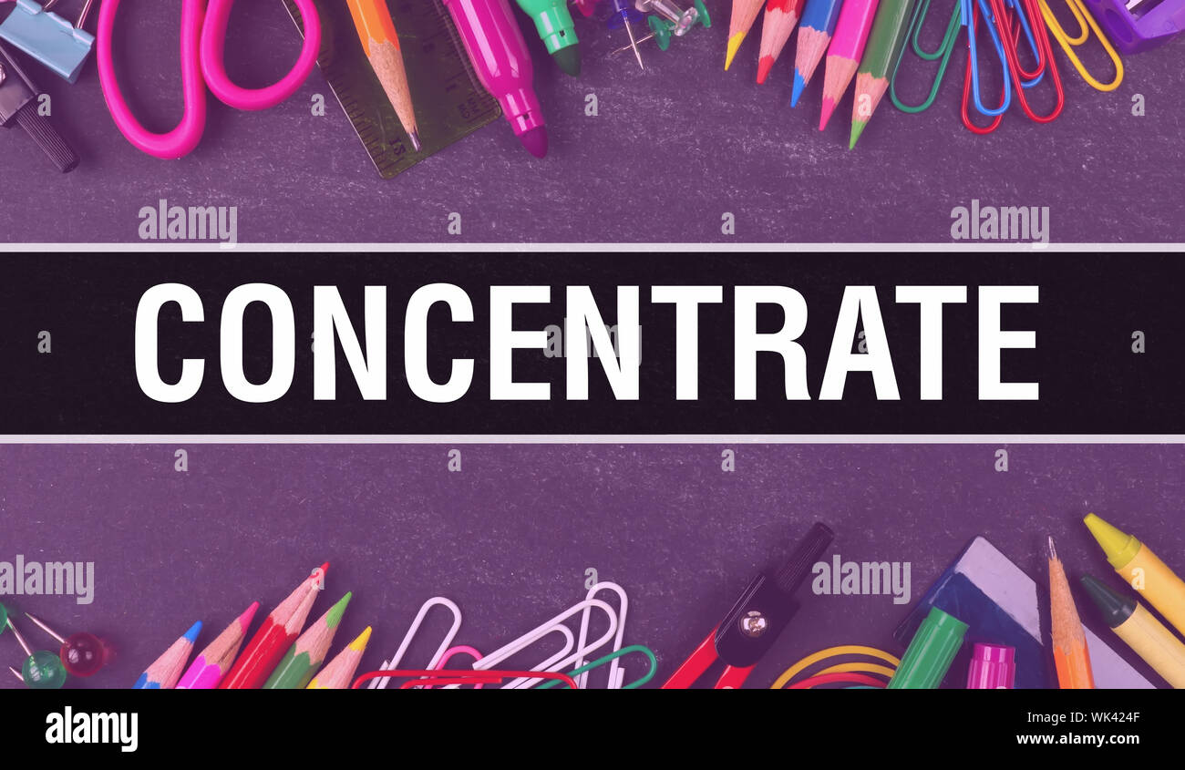 Concentrate text written on Education background of Back to School ...