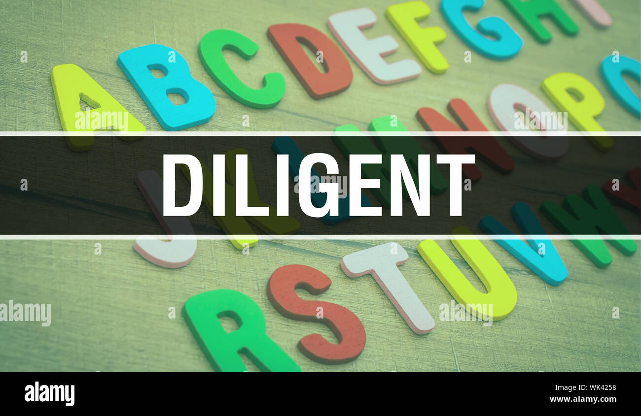 Diligent with Back to school Education concept background. Abstract ...