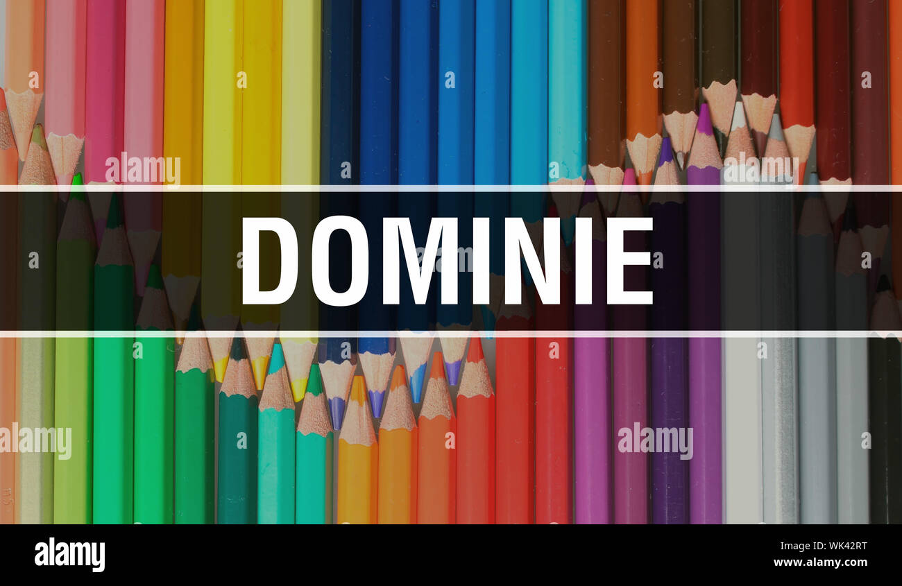 Dominie concept illustration on Back to School banner with Education ...