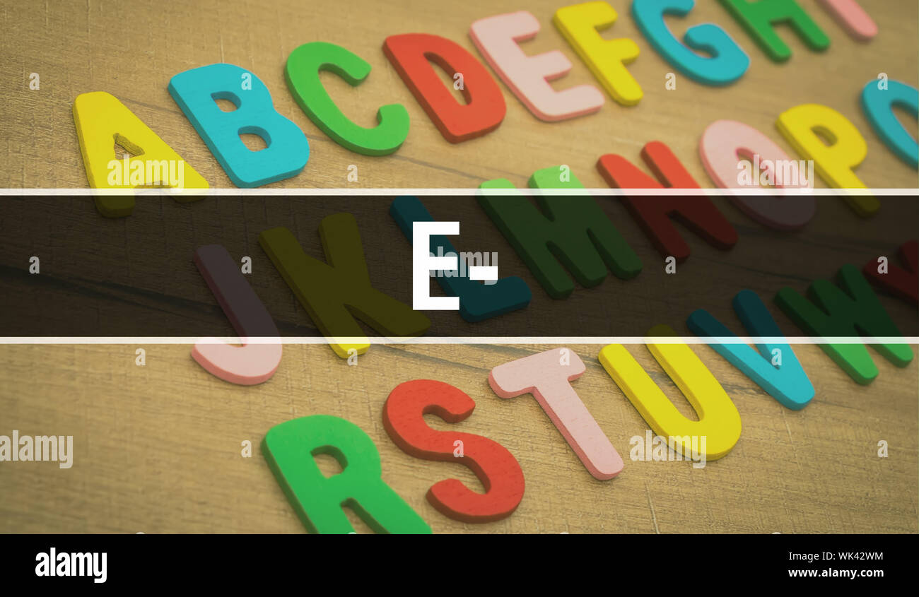 E- with Back to school Education concept background. Abstract Education ...