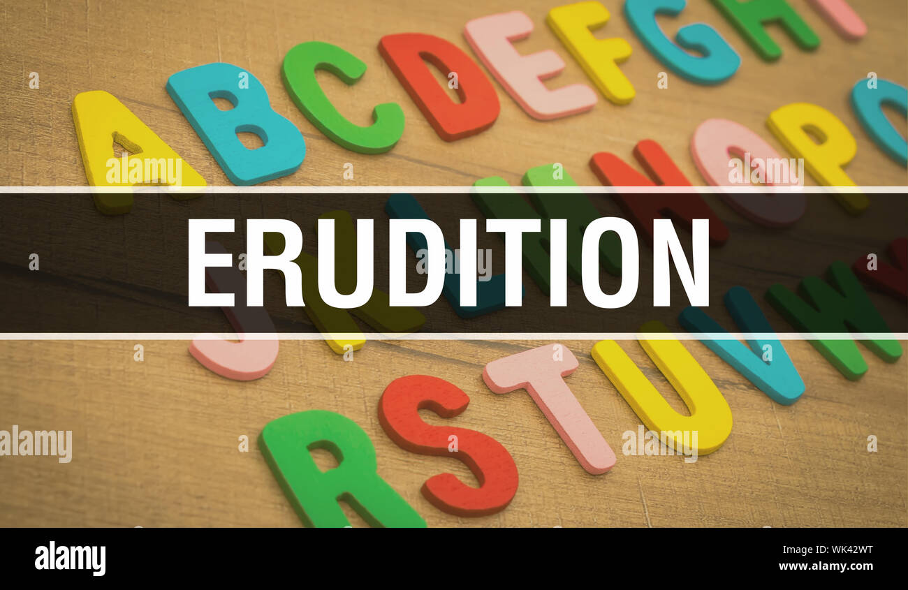 Erudition with Back to school Education concept background. Abstract ...