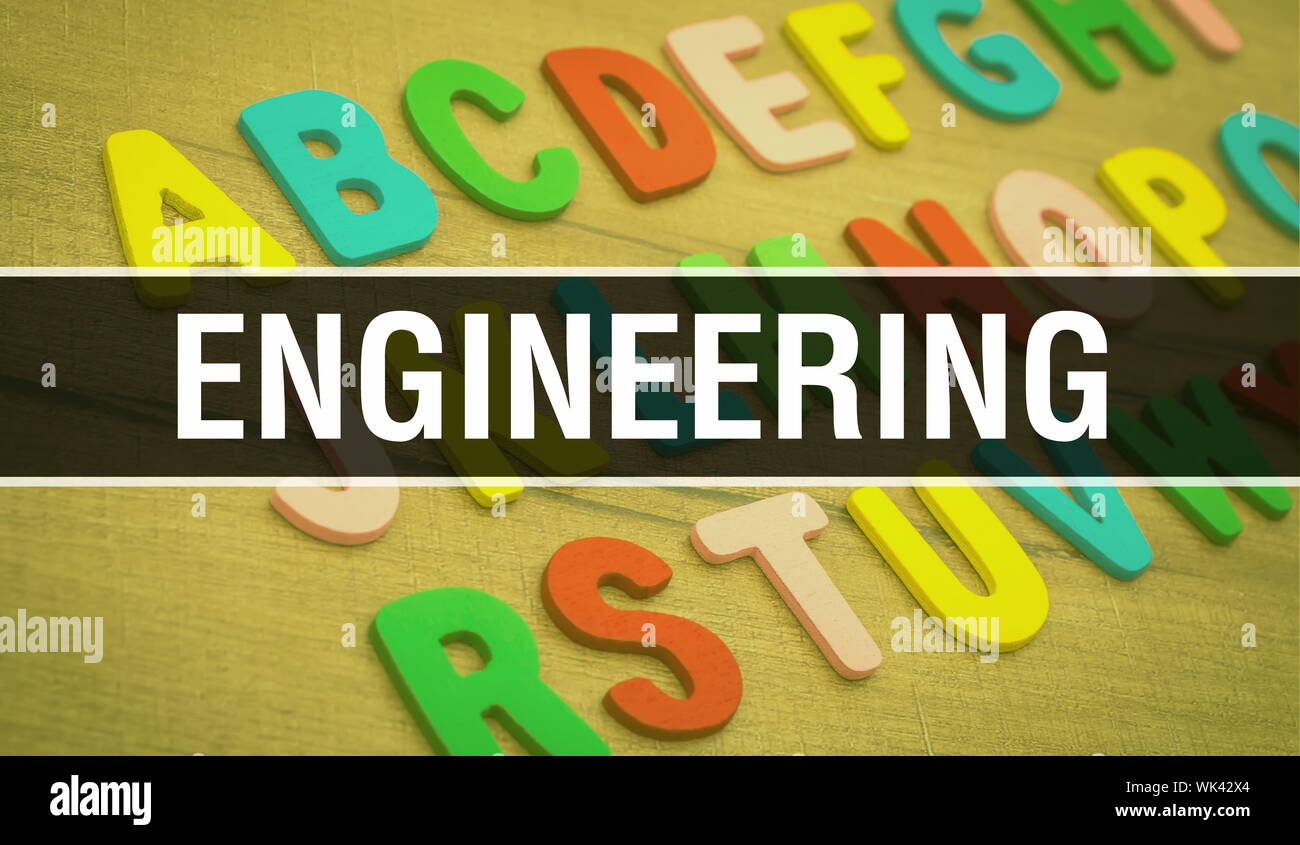Engineering with Back to school Education concept background. Abstract ...
