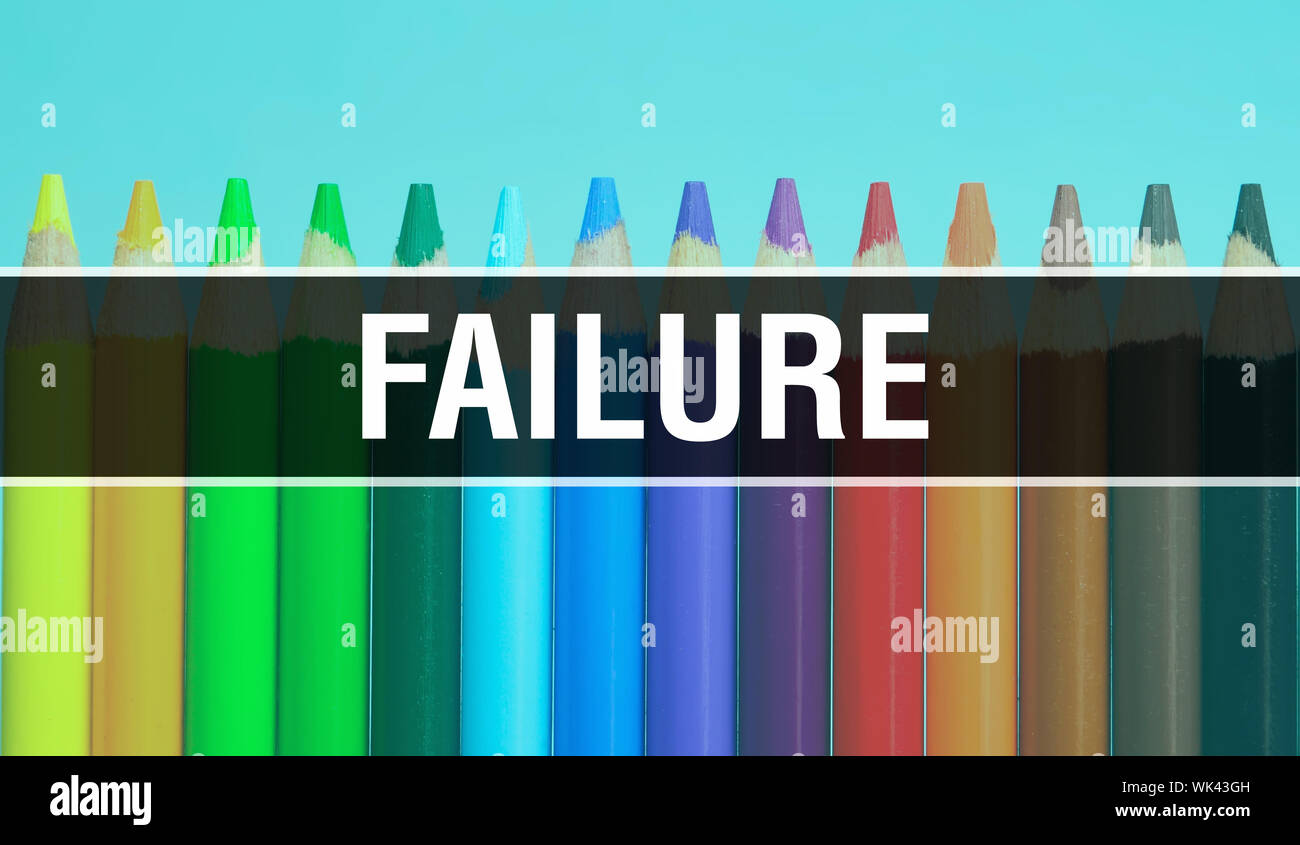 Failure concept with education and back to school concept. Creative ...