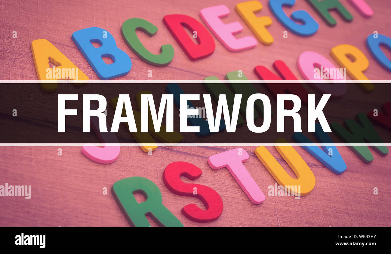 framework with Back to school Education concept background. Abstract ...