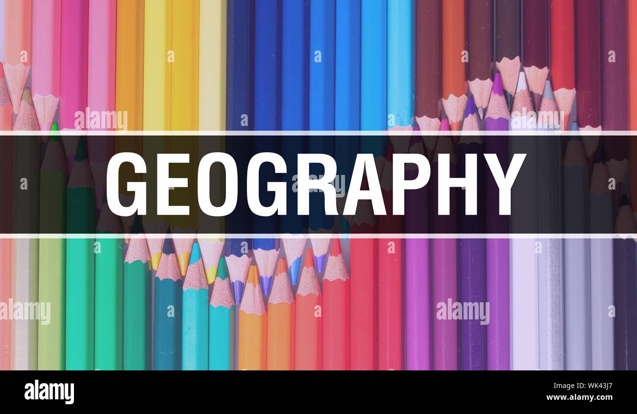 Geography concept illustration on Back to School banner with Education ...