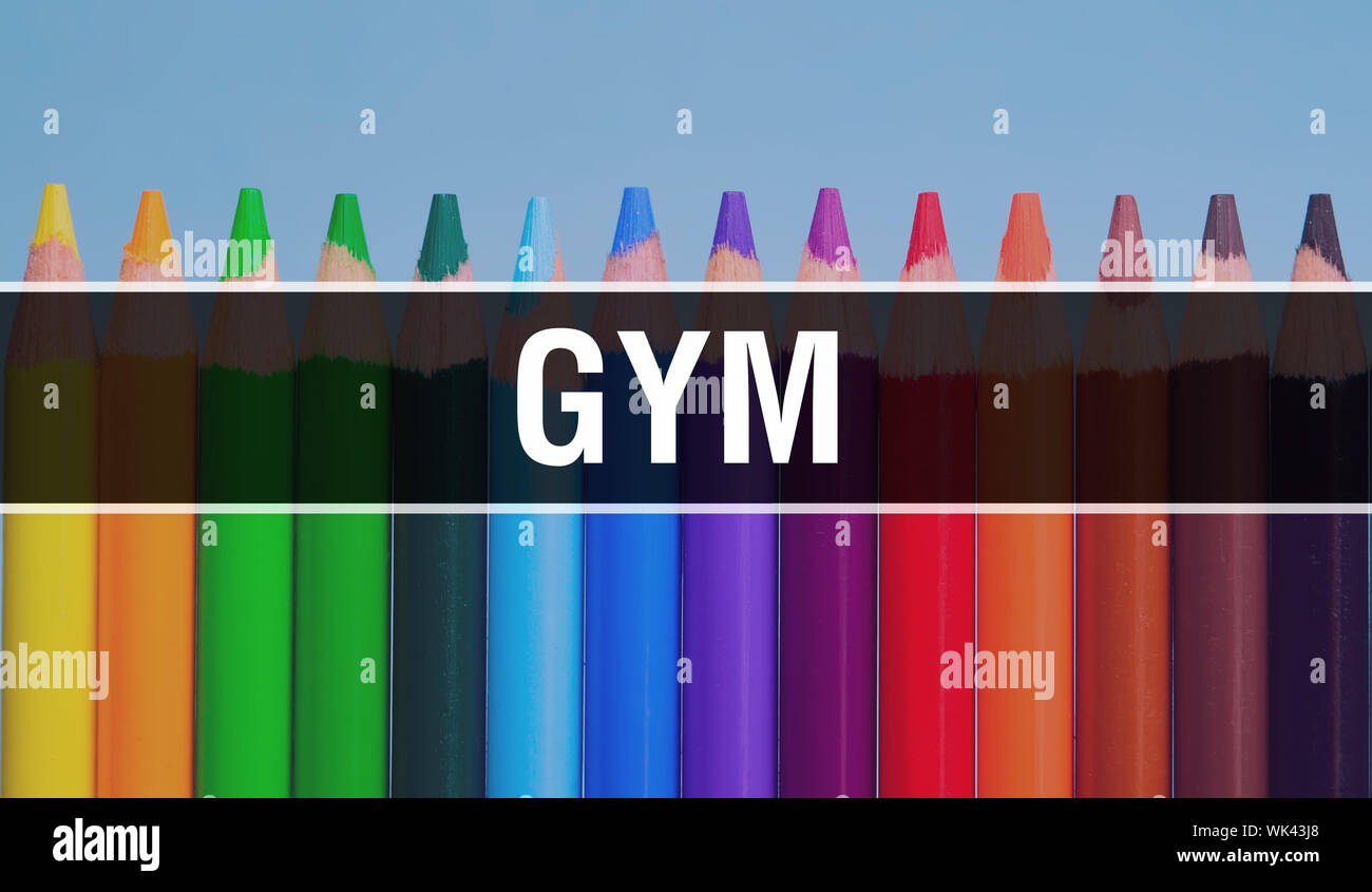 Gym concept with education and back to school concept. Creative ...