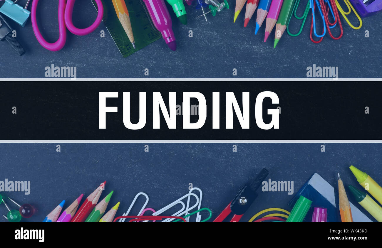 funding text written on Education background of Back to School concept ...
