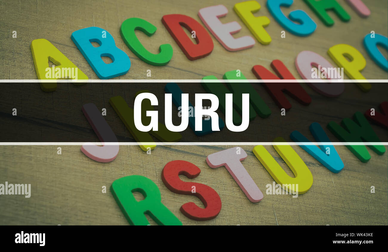 guru with Back to school Education concept background. Abstract ...