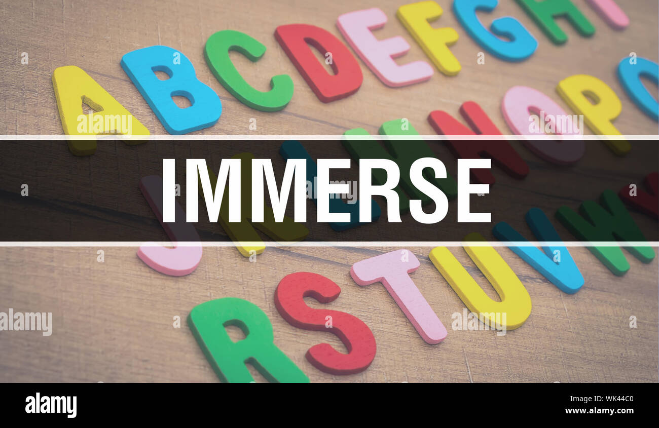 Immerse with Back to school Education concept background. Abstract ...