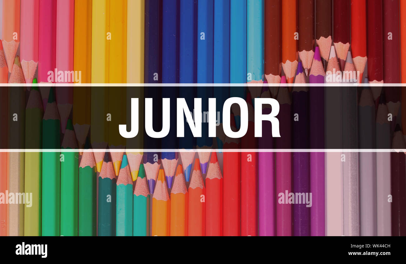 Junior concept illustration on Back to School banner with Education ...