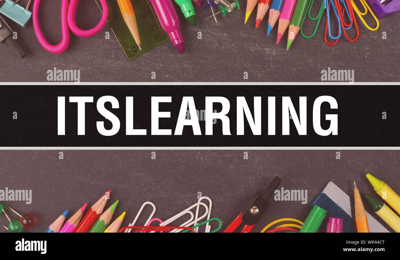 Itslearning text written on Education background of Back to School ...