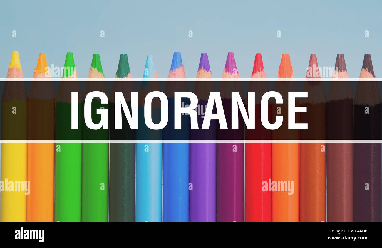 ignorance concept with education and back to school concept. Creative ...