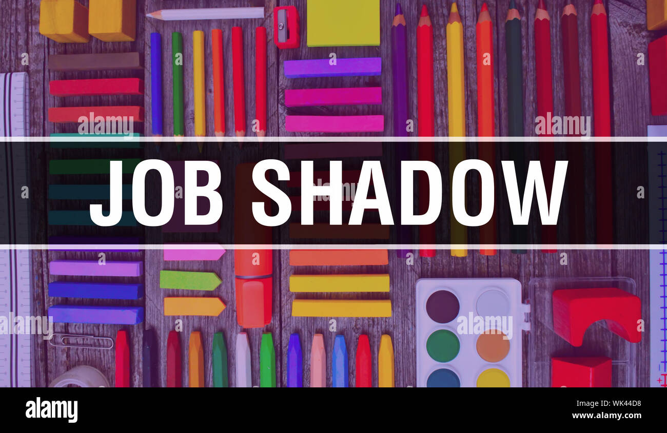 Job shadow text with Back to school wallpaper. Job shadow and School ...