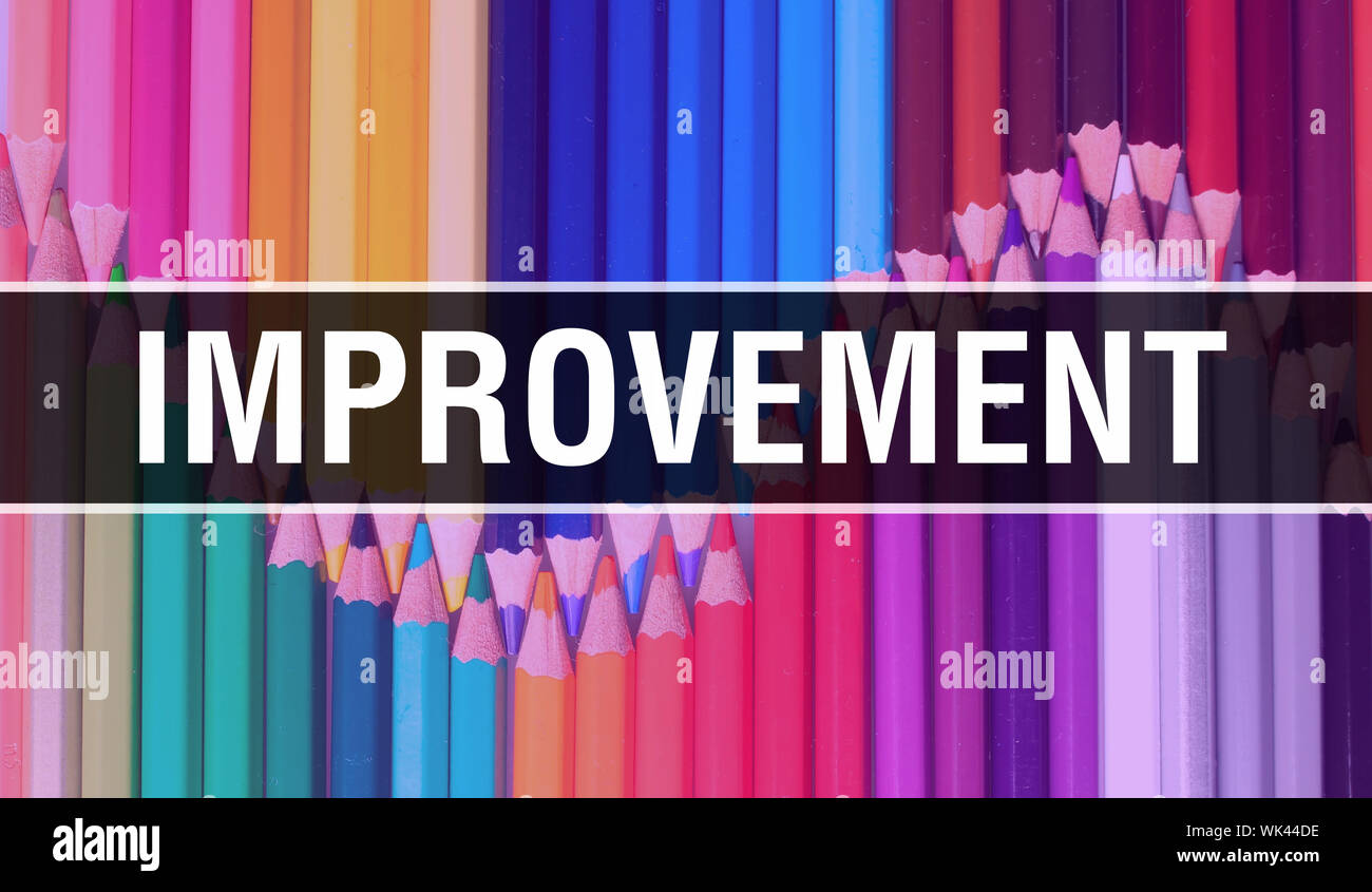 improvement concept illustration on Back to School banner with ...