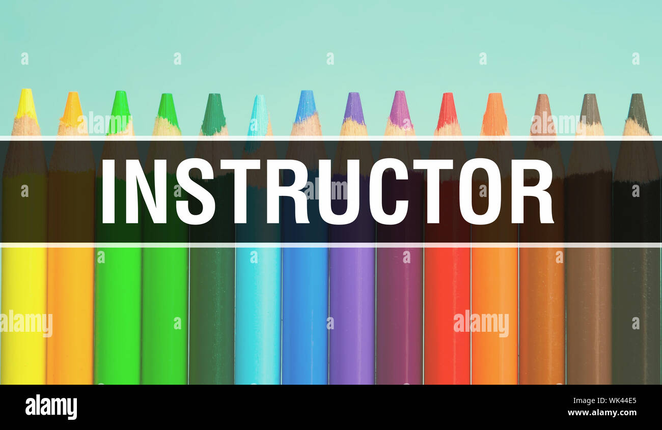 instructor concept with education and back to school concept. Creative ...