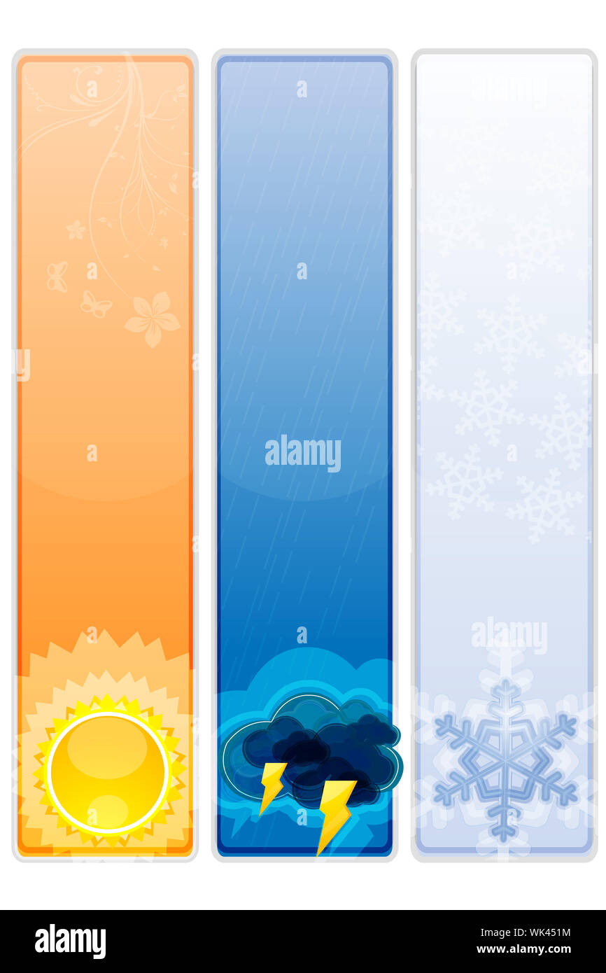 illustration of types of weather Stock Photo - Alamy