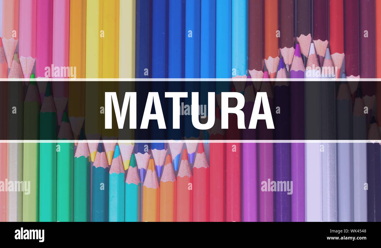 Matura concept illustration on Back to School banner with Education ...