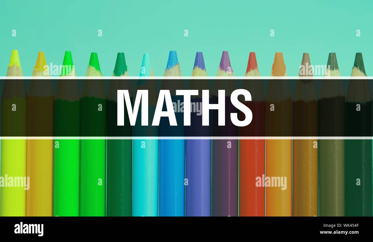 Maths concept with education and back to school concept. Creative ...