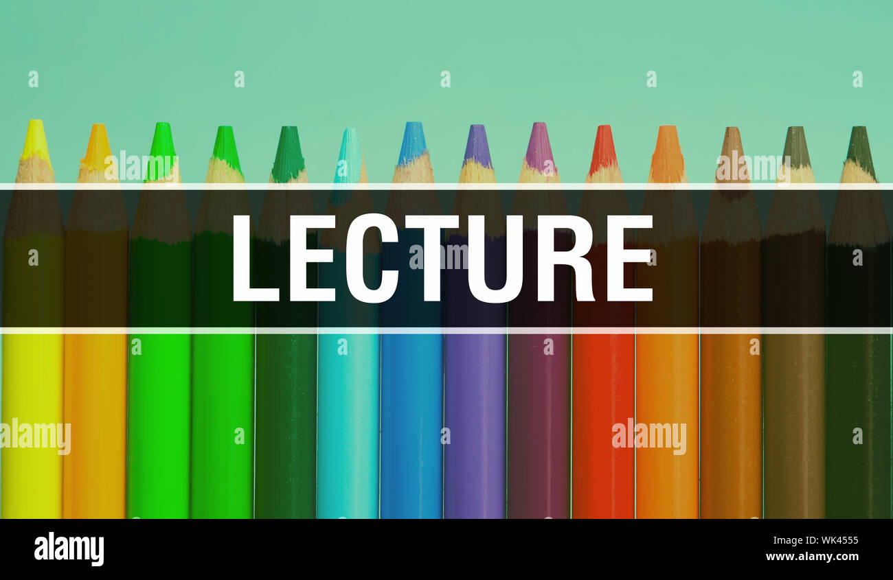 lecture concept with education and back to school concept. Creative ...