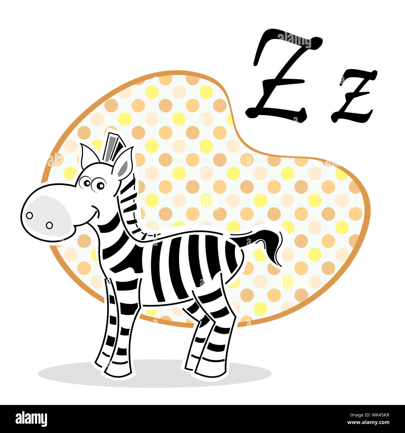 Zebra pattern illustration animal Cut Out Stock Images & Pictures - Alamy
