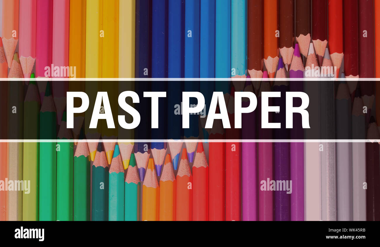 Past paper concept illustration on Back to School banner with Education ...