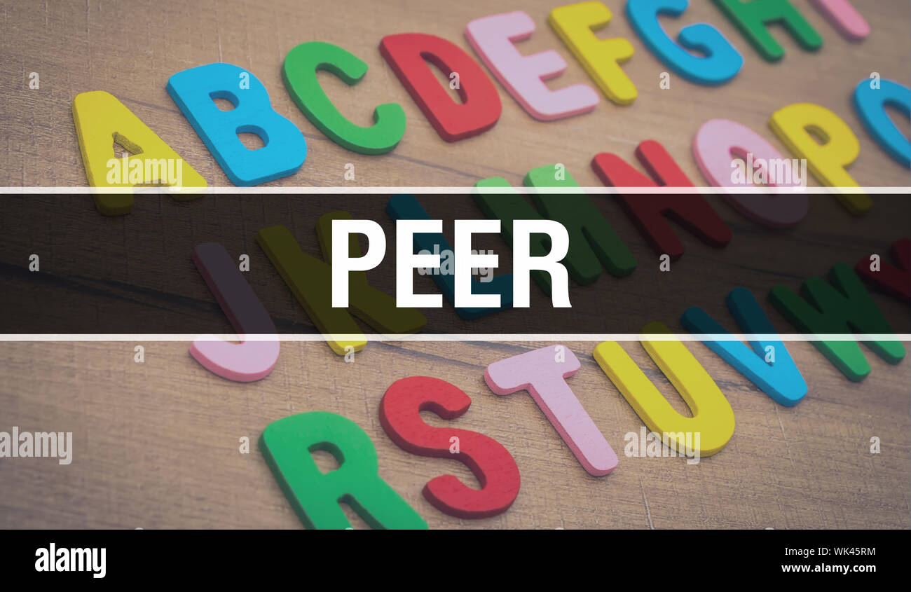 Peer with Back to school Education concept background. Abstract ...