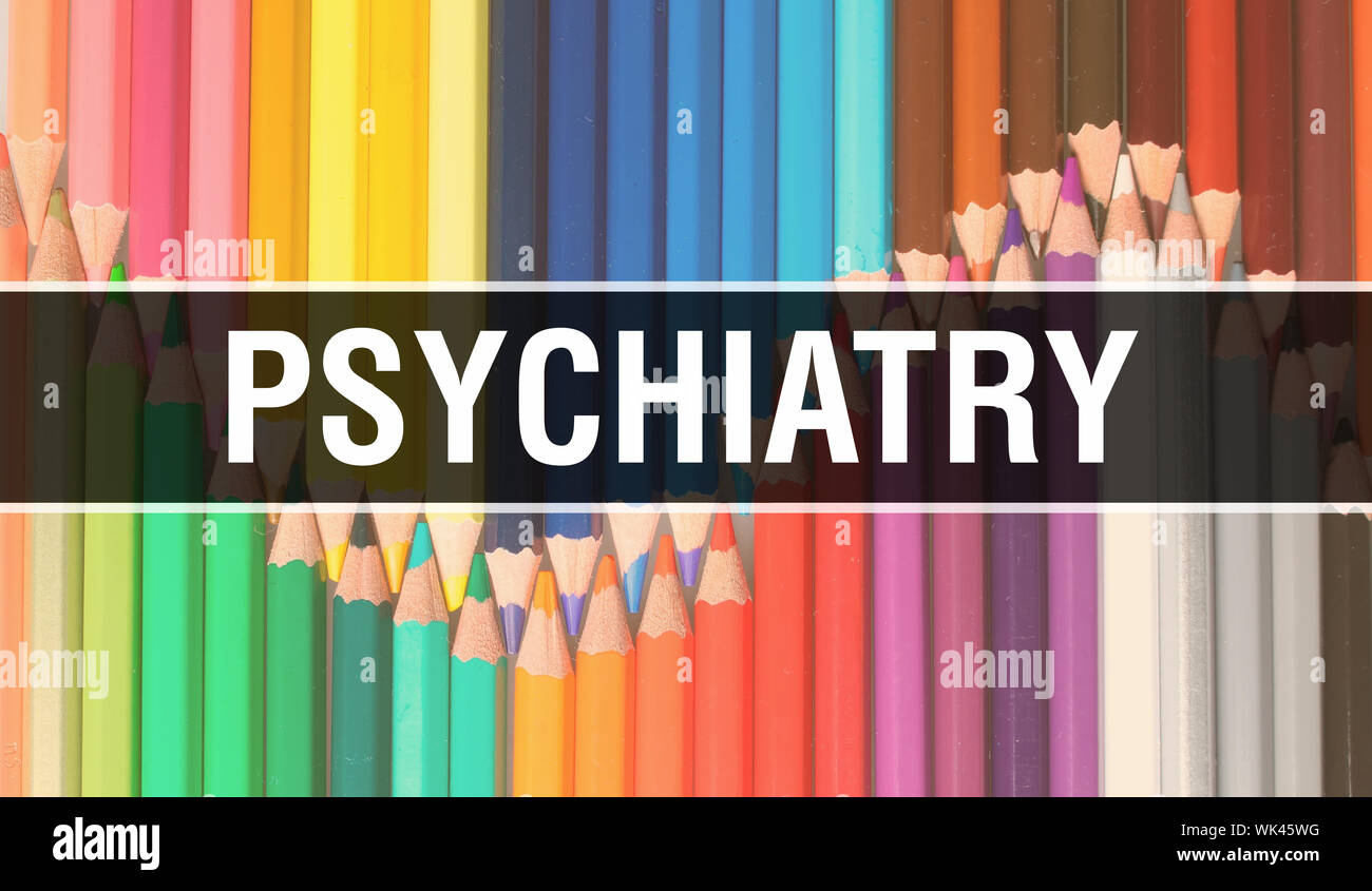 Psychiatry concept illustration on Back to School banner with Education ...