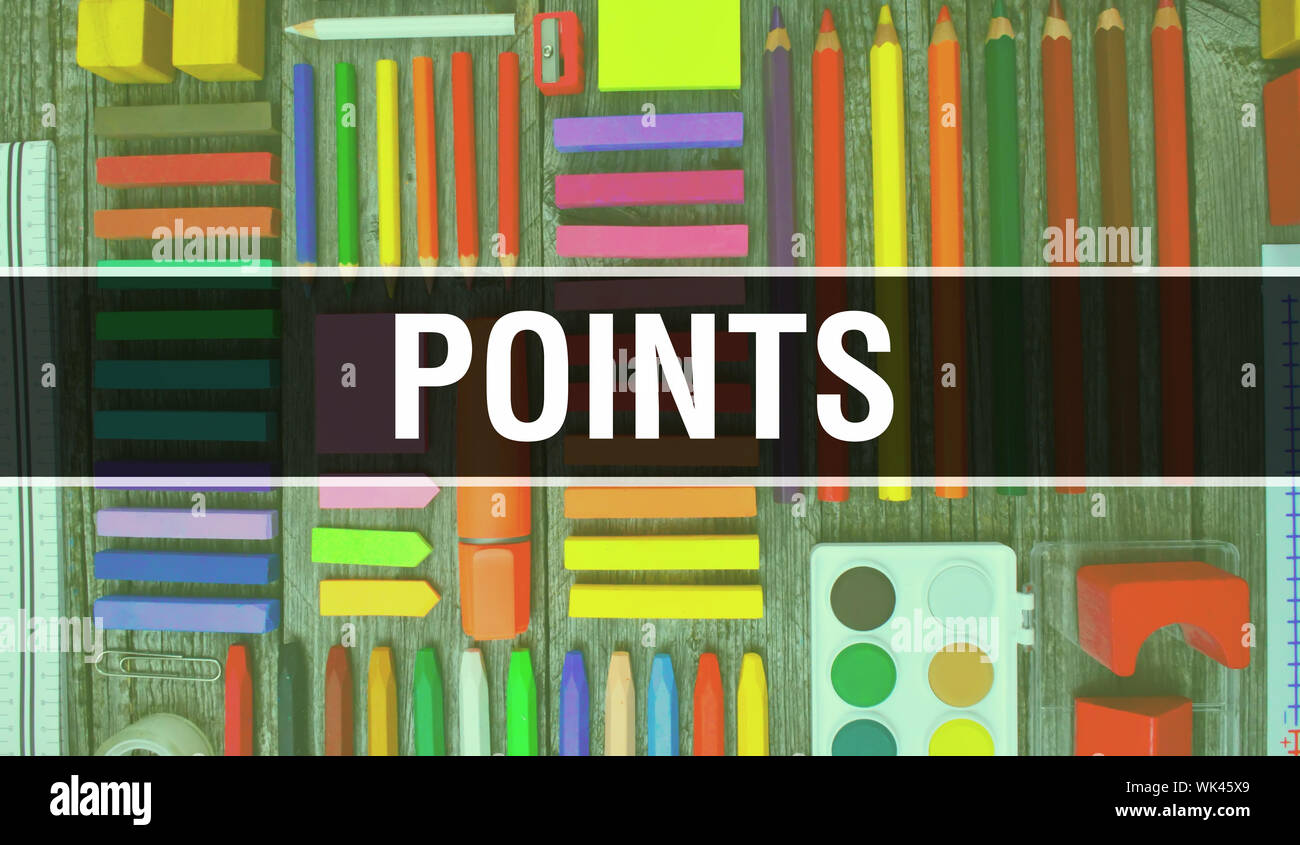 Points text with Back to school wallpaper. Points and School Education ...