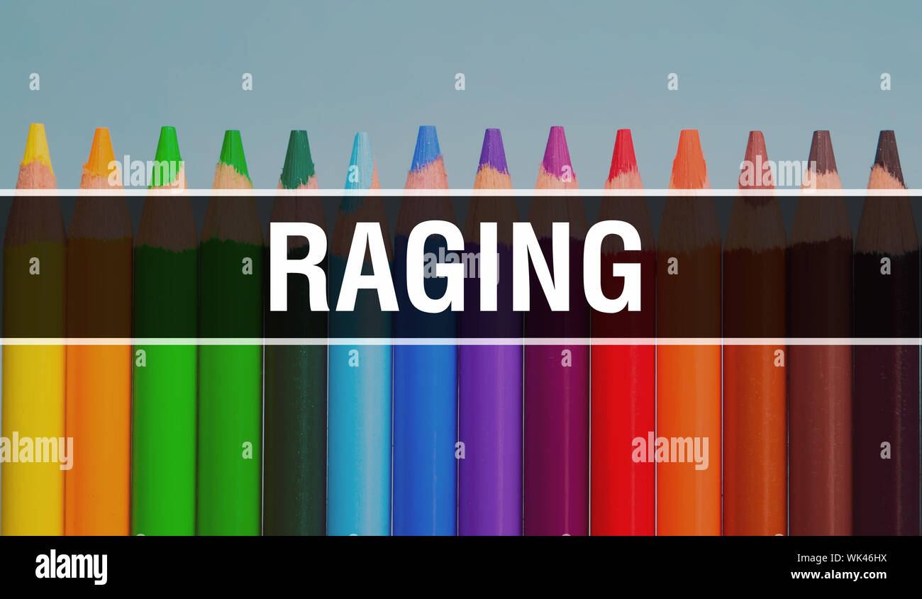 Raging concept with education and back to school concept. Creative ...