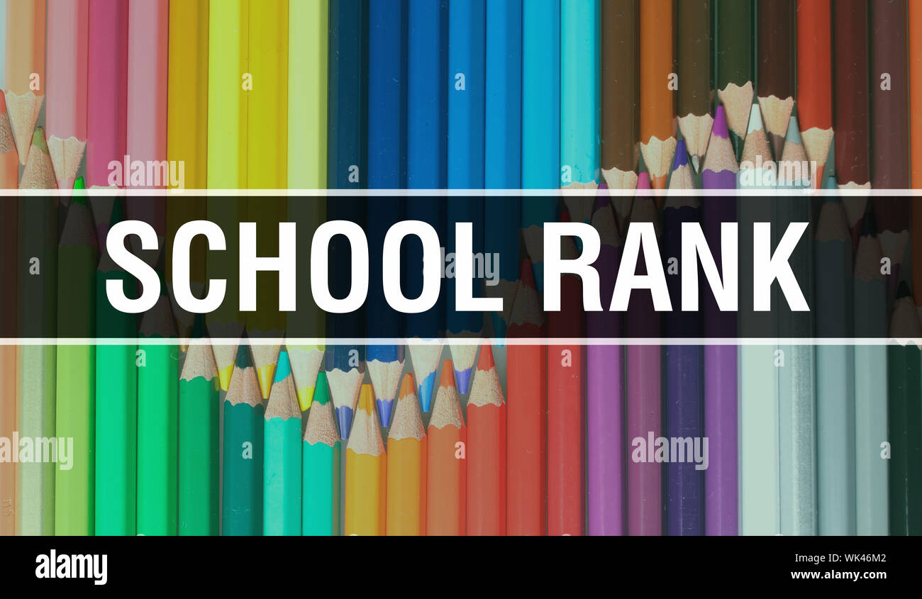 School Rank Concept Illustration On Back To School Banner With