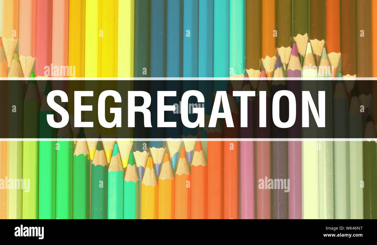 segregation concept illustration on Back to School banner with ...