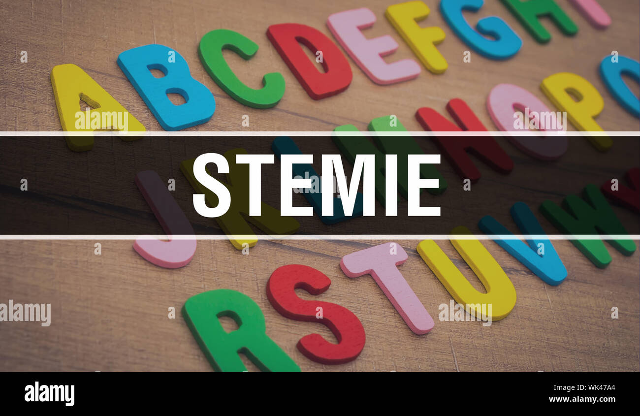 STEMIE with Back to school Education concept background. Abstract ...