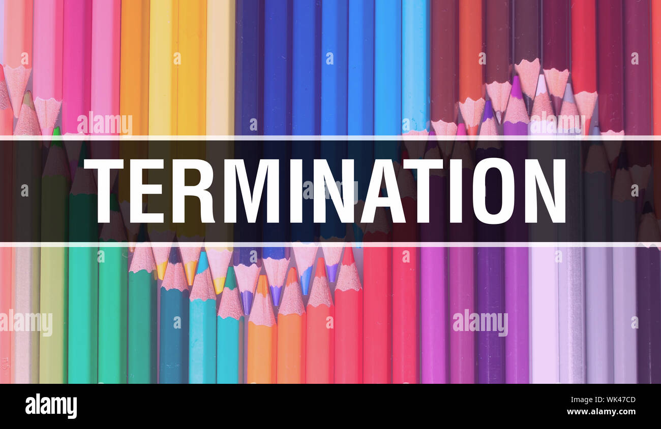 termination concept illustration on Back to School banner with ...