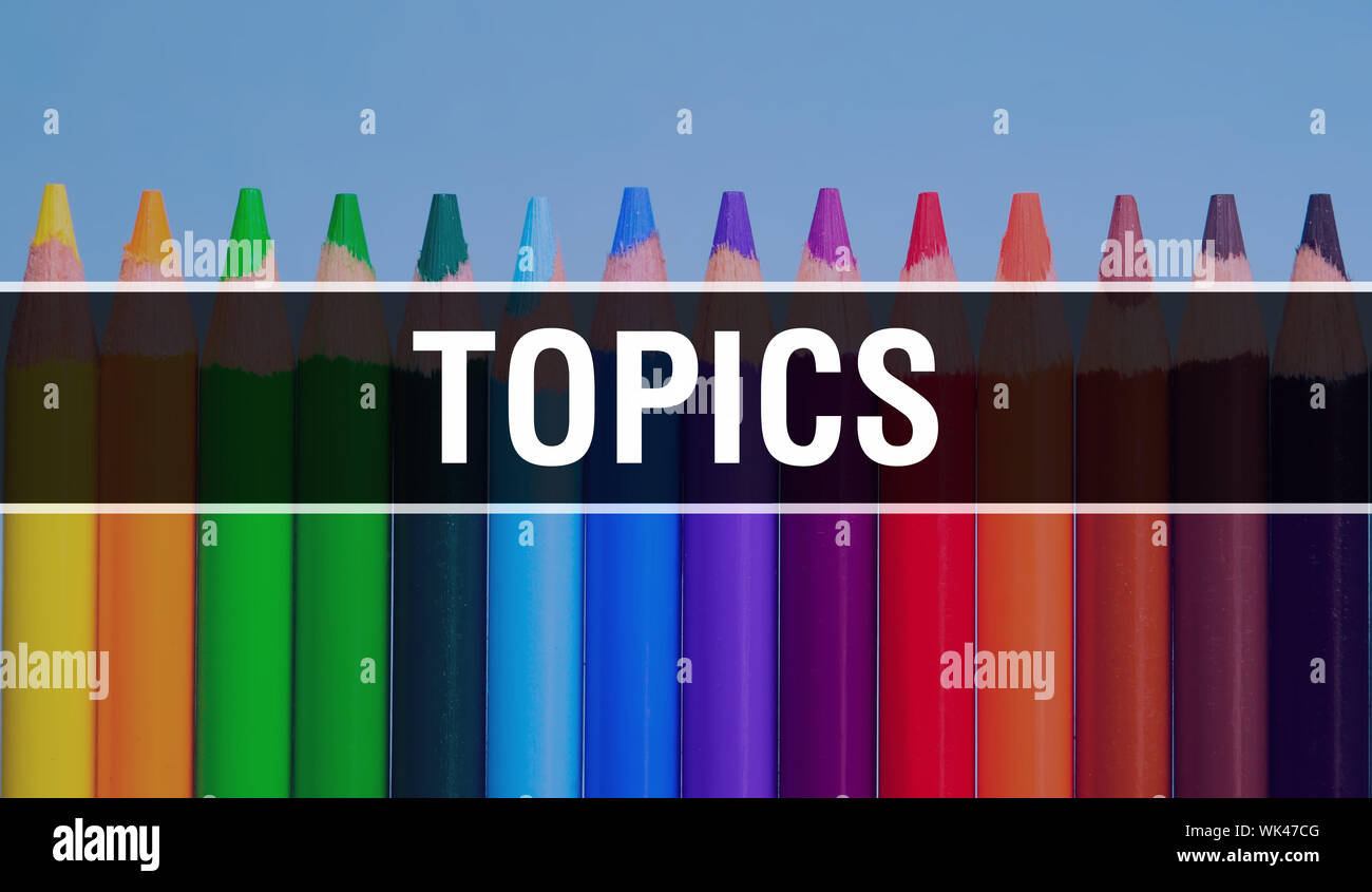 topics concept with education and back to school concept. Creative ...