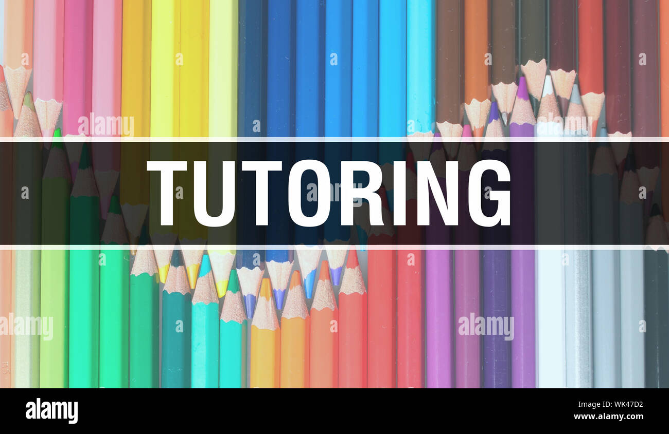 tutoring concept illustration on Back to School banner with Education ...