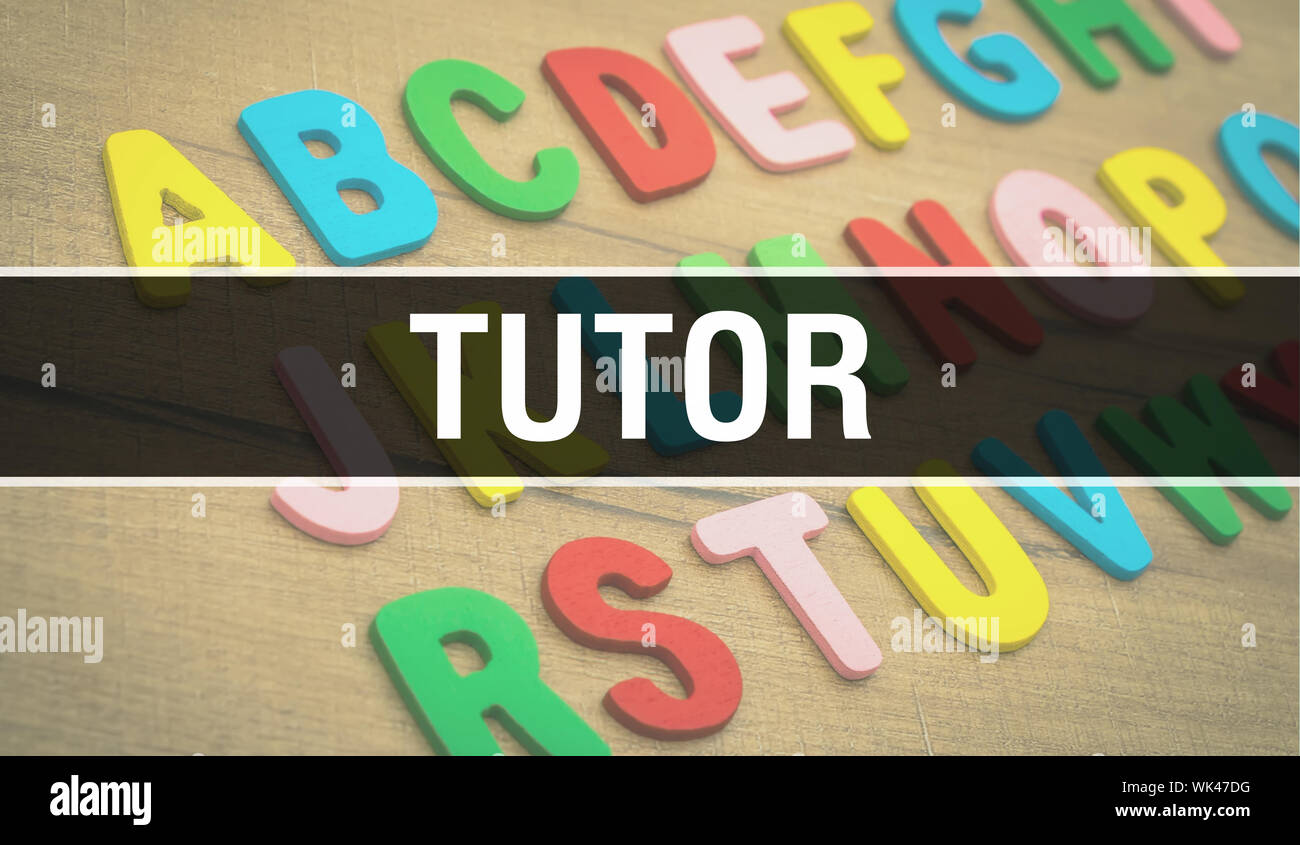 tutor with Back to school Education concept background. Abstract ...