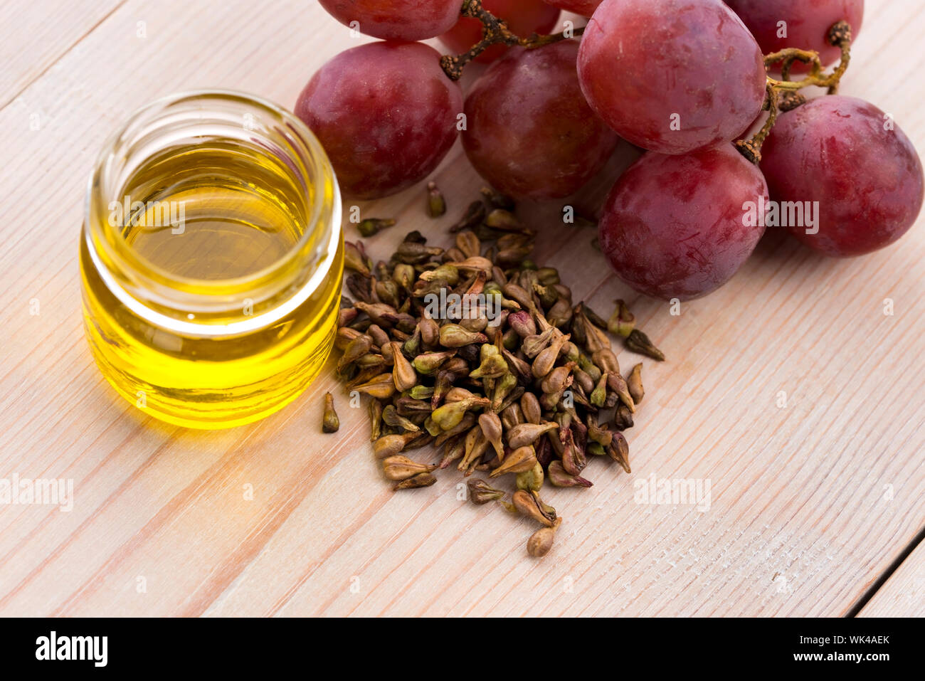 grape seed oil Stock Photo - Alamy