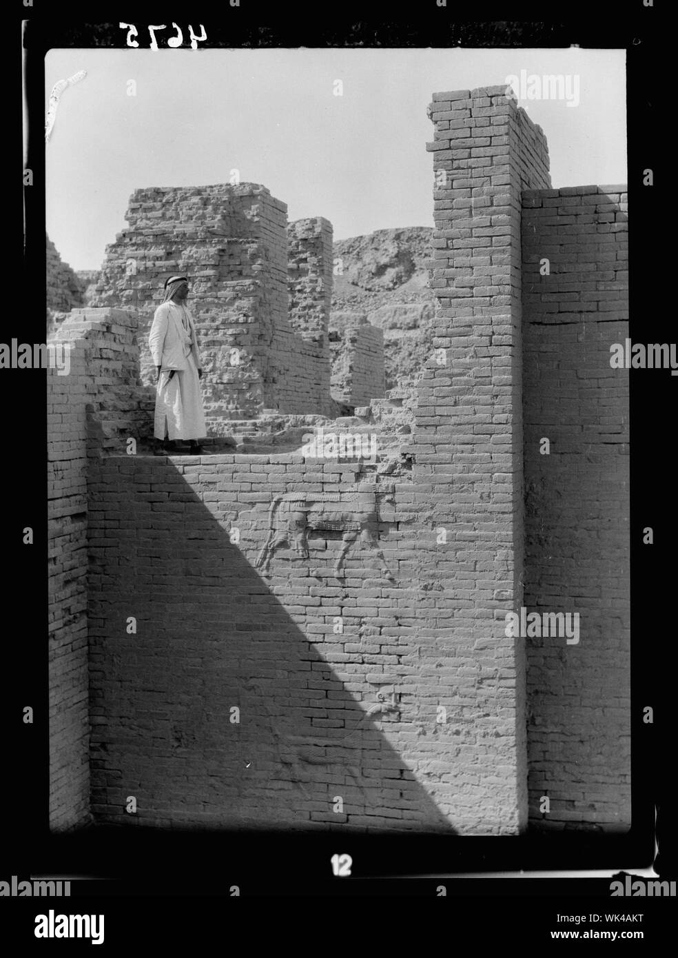 Iraq. Babylon the great. Various views of the crumbling ruins. Ishtar ...